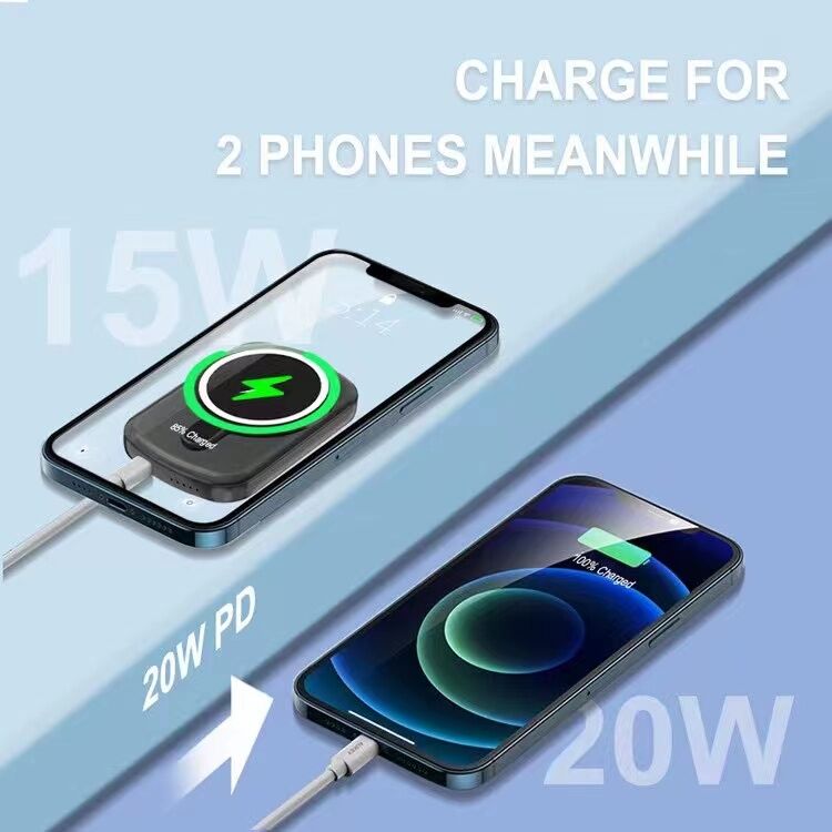 4 In 1 Mini Size Magsafe 20w Wireless Charging Power Bank With C Port ...