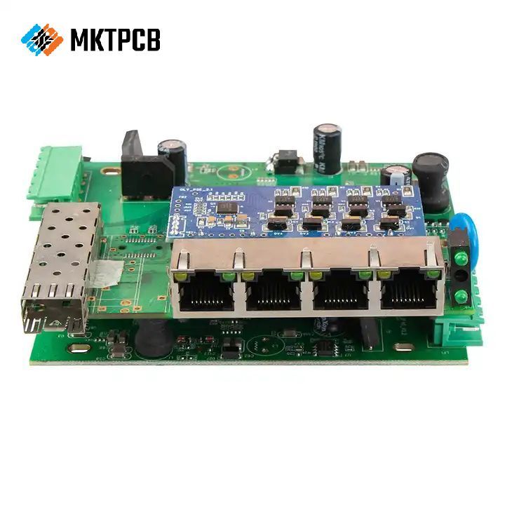 Buy Wholesale China Professional Pcba Supplier 6 Port Industrial Poe Fiber Switch Pcba & Pcb ...