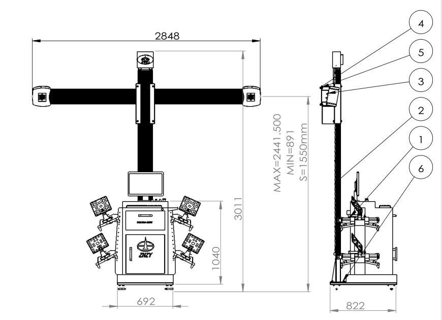 Fostar Oem/odm Popular Garage Equipment Full Guidance Four Post Car ...
