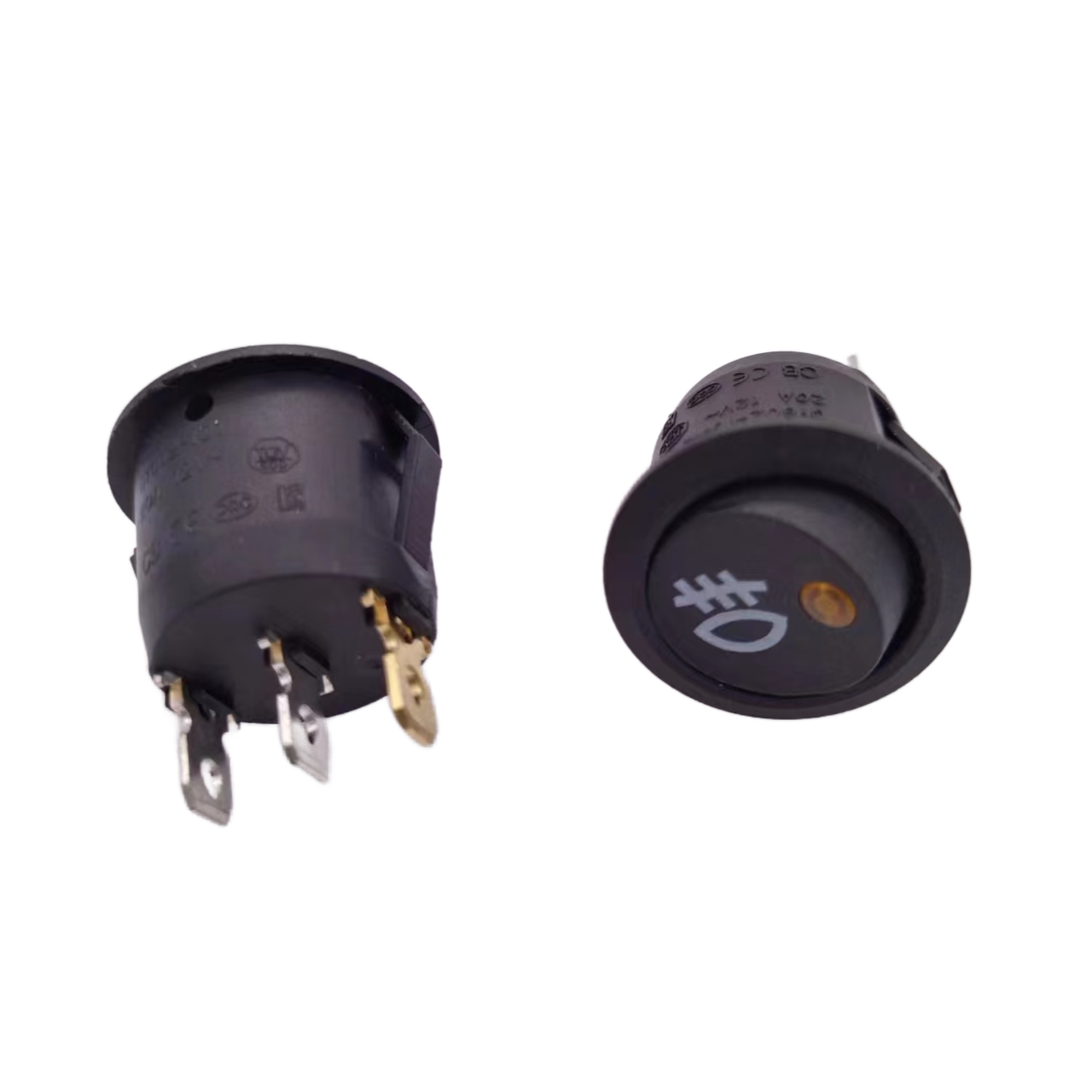 Buy Wholesale China 6a 250v 3 Pin Round Dia 20mm Mounting Hole On-off ...