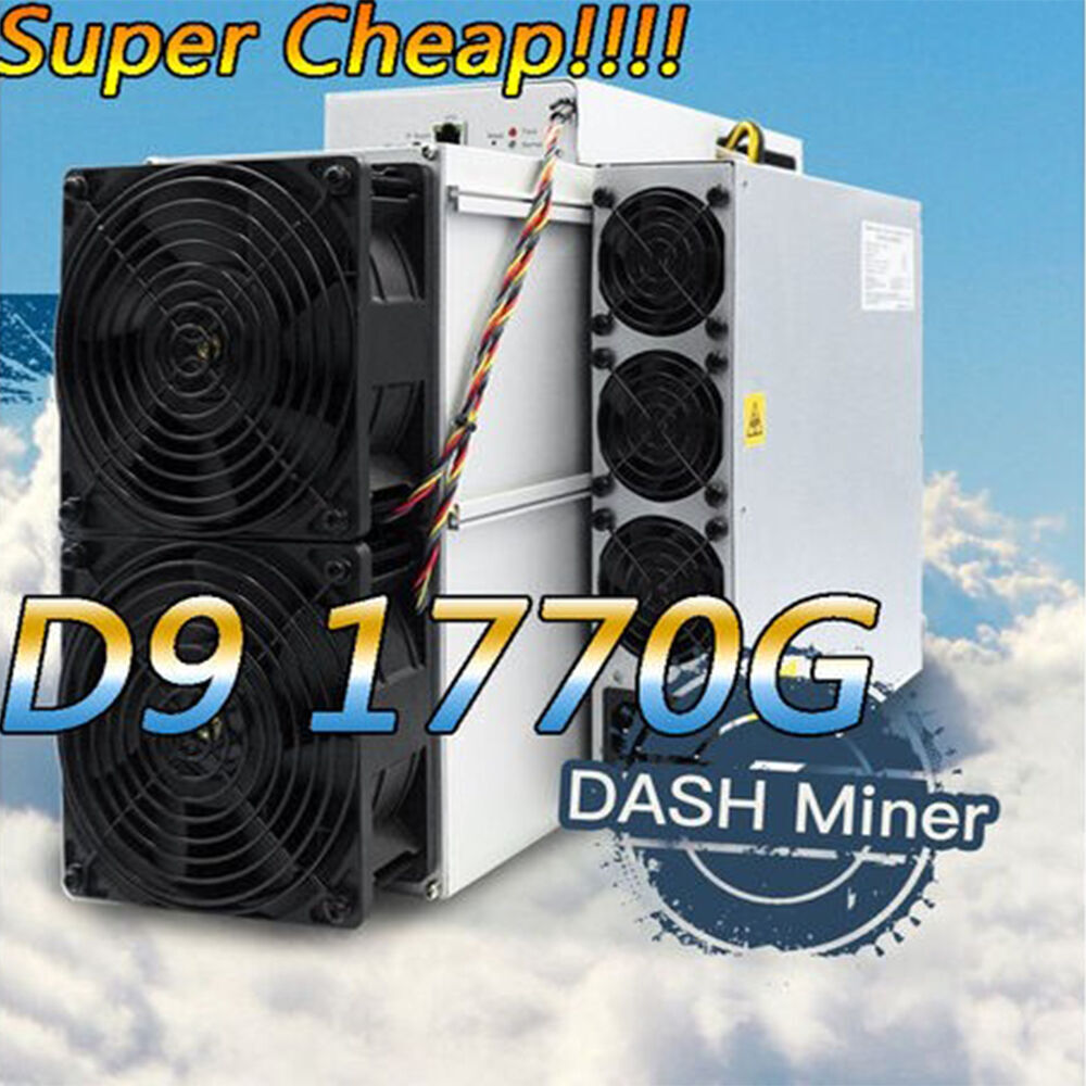Dash Asic Miner Bitmian Antminer D9 1770g 2389w X11 Algorithm Blockchain Miners Antminer D7 D9 ...