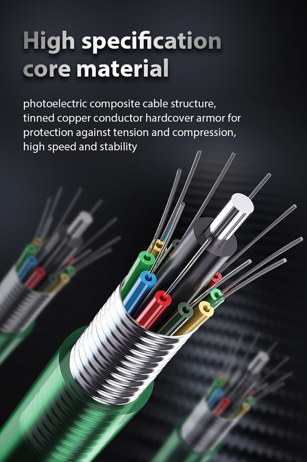 Buy Wholesale China Aoc 48gbps Male To Male Armoud Fiber Optical Hdmi 2 ...