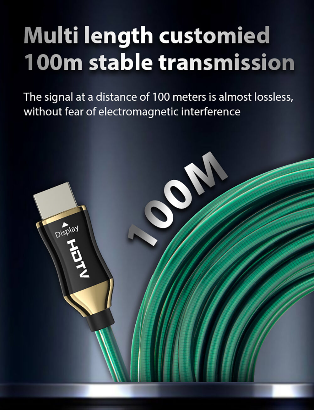 Buy Wholesale China Aoc 48gbps Male To Male Armoud Fiber Optical Hdmi 2 ...