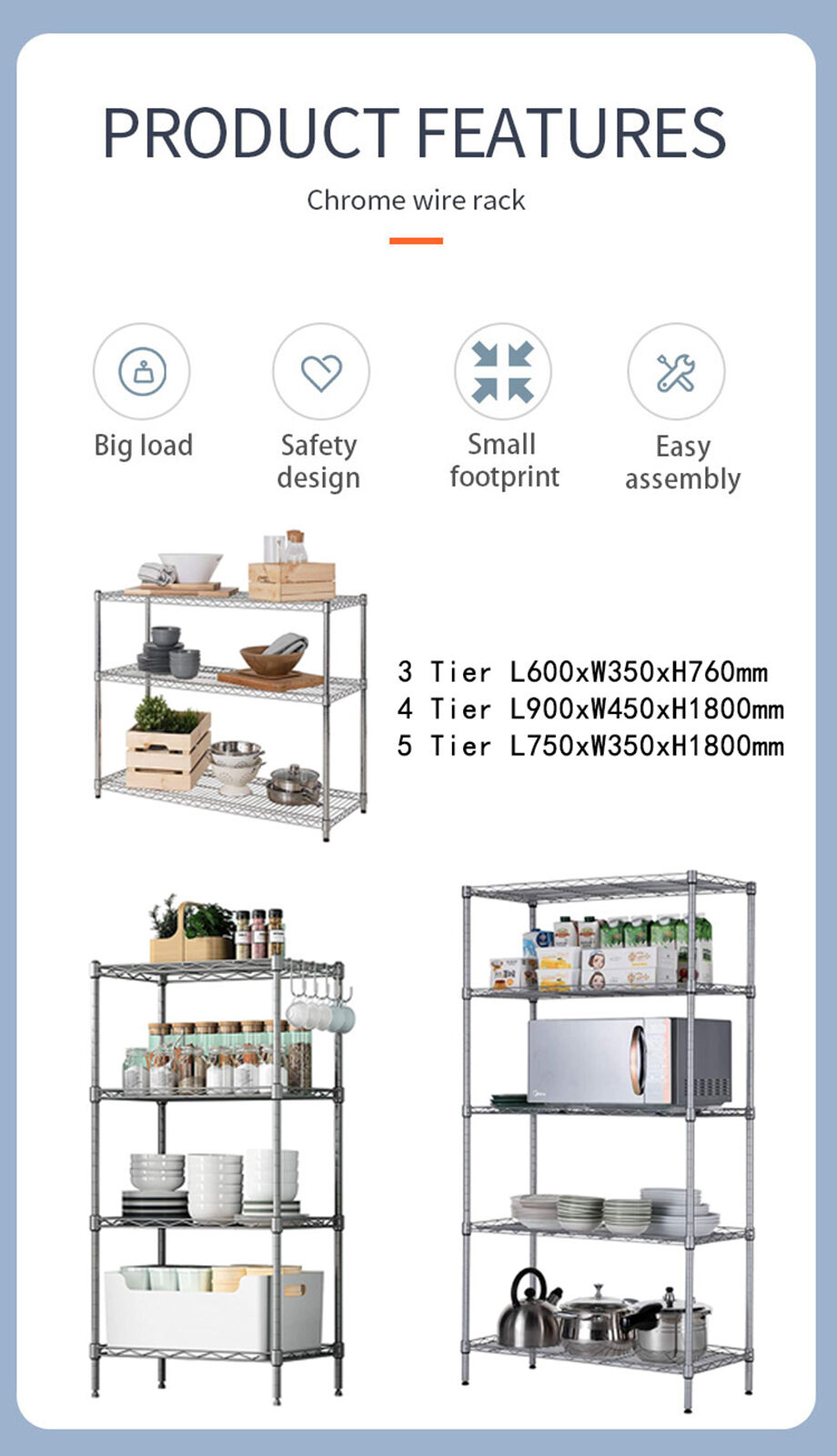 Buy China Wholesale Multi Layer Household Mesh Wire Metal 5 Tier ...