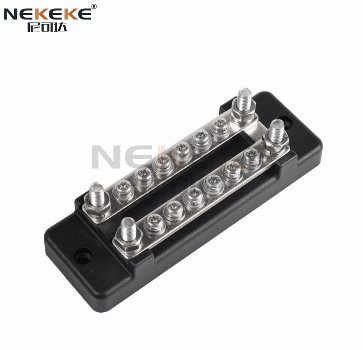 Buy China Wholesale 12 Way Bus Bar Terminal Block Dual Row With Cover ...