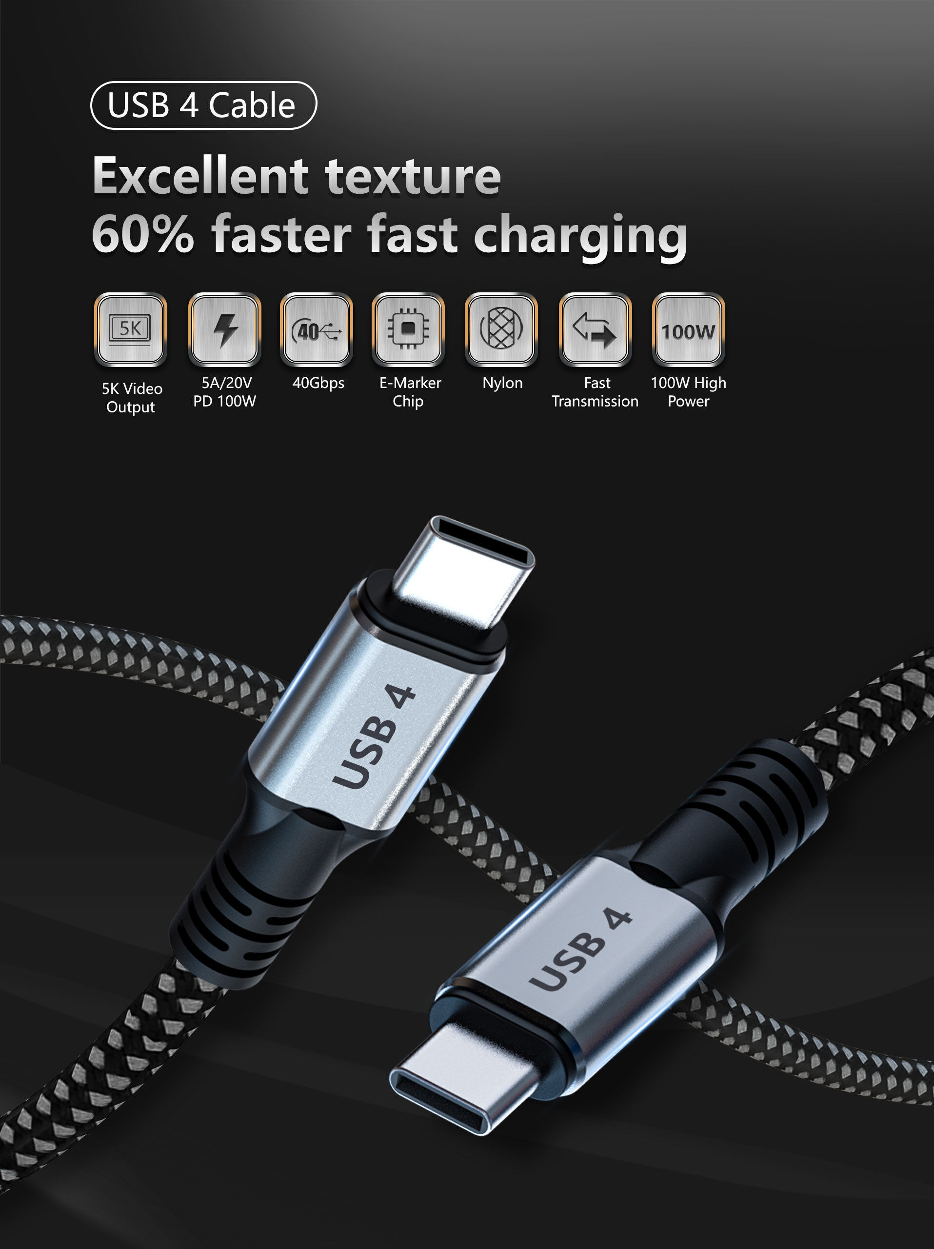 Buy Wholesale China Occ Cable usb 4.0 40gbps Fast Charger Usb C ...