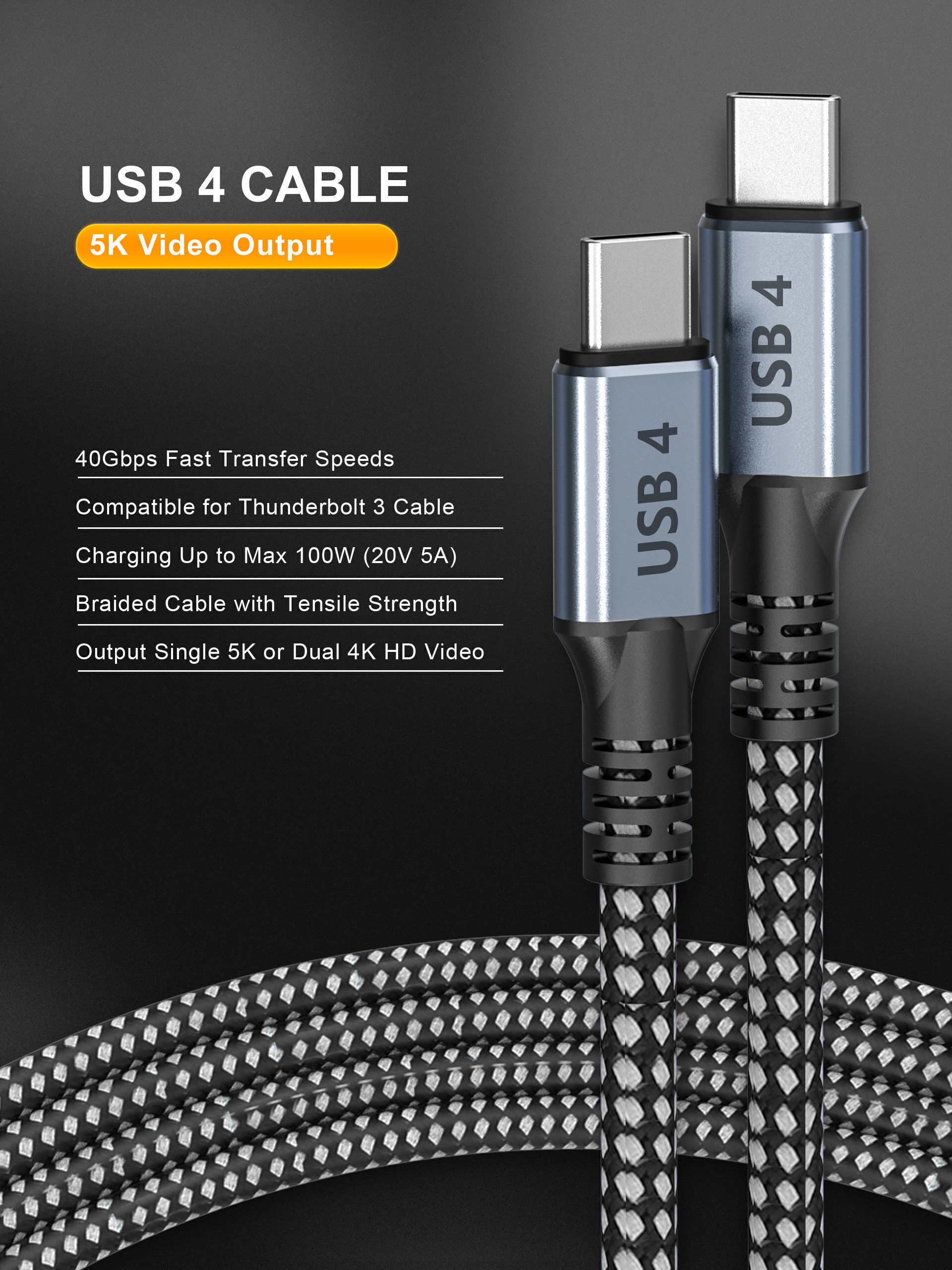 Buy Wholesale China Occ Cable usb 4.0 40gbps Fast Charger Usb C ...