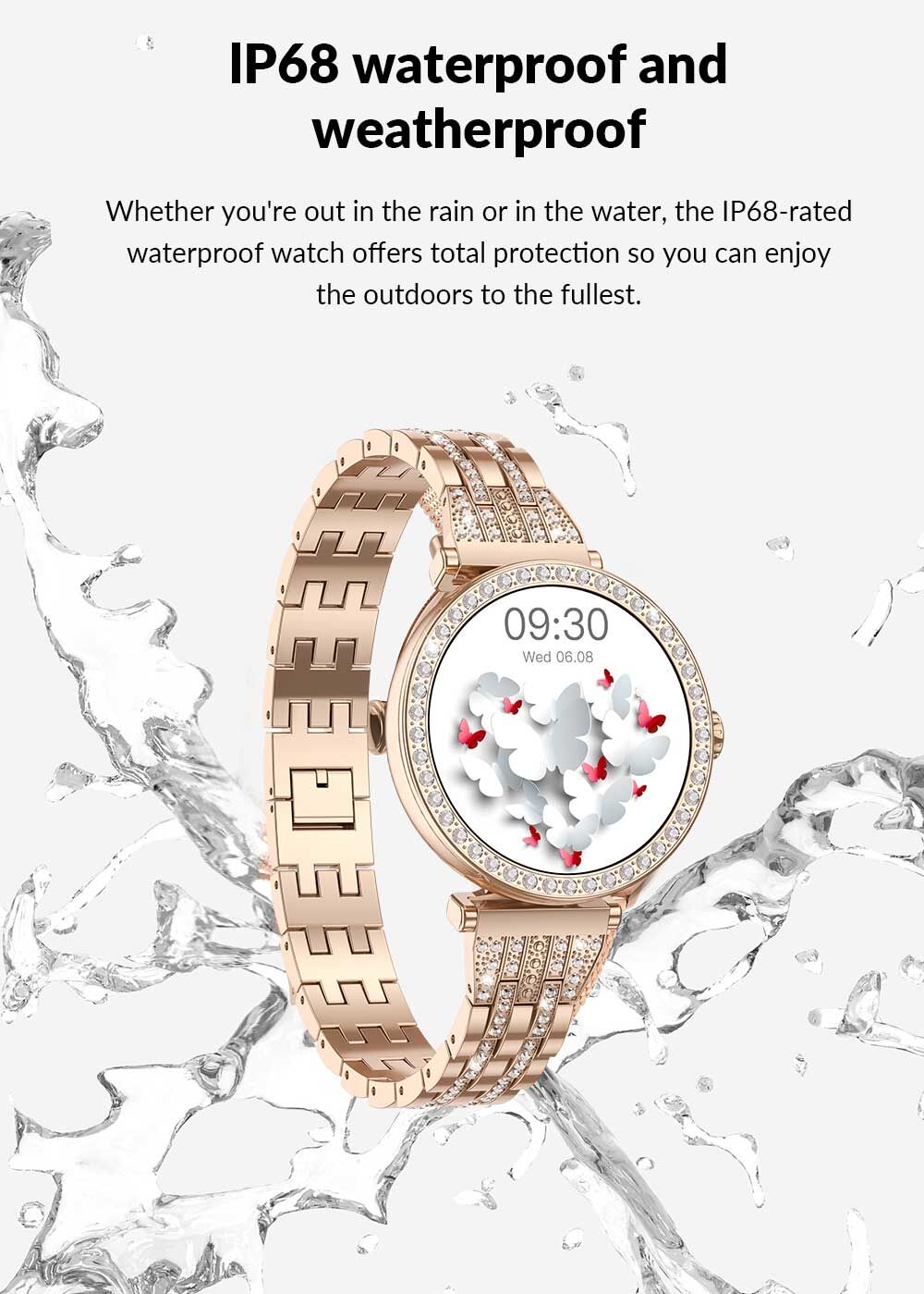 Luxury Top Smart Watches V602c 1.19 Inch Amoled Wireless Charging Bt ...