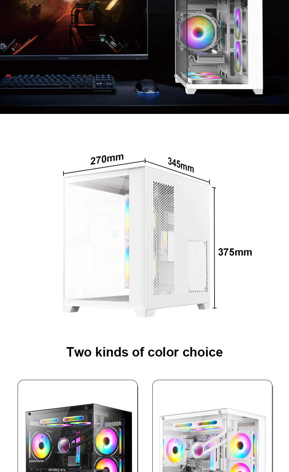 Buy Wholesale China New Design 2023 Mini Itx Gaming Pc Case Tempered ...