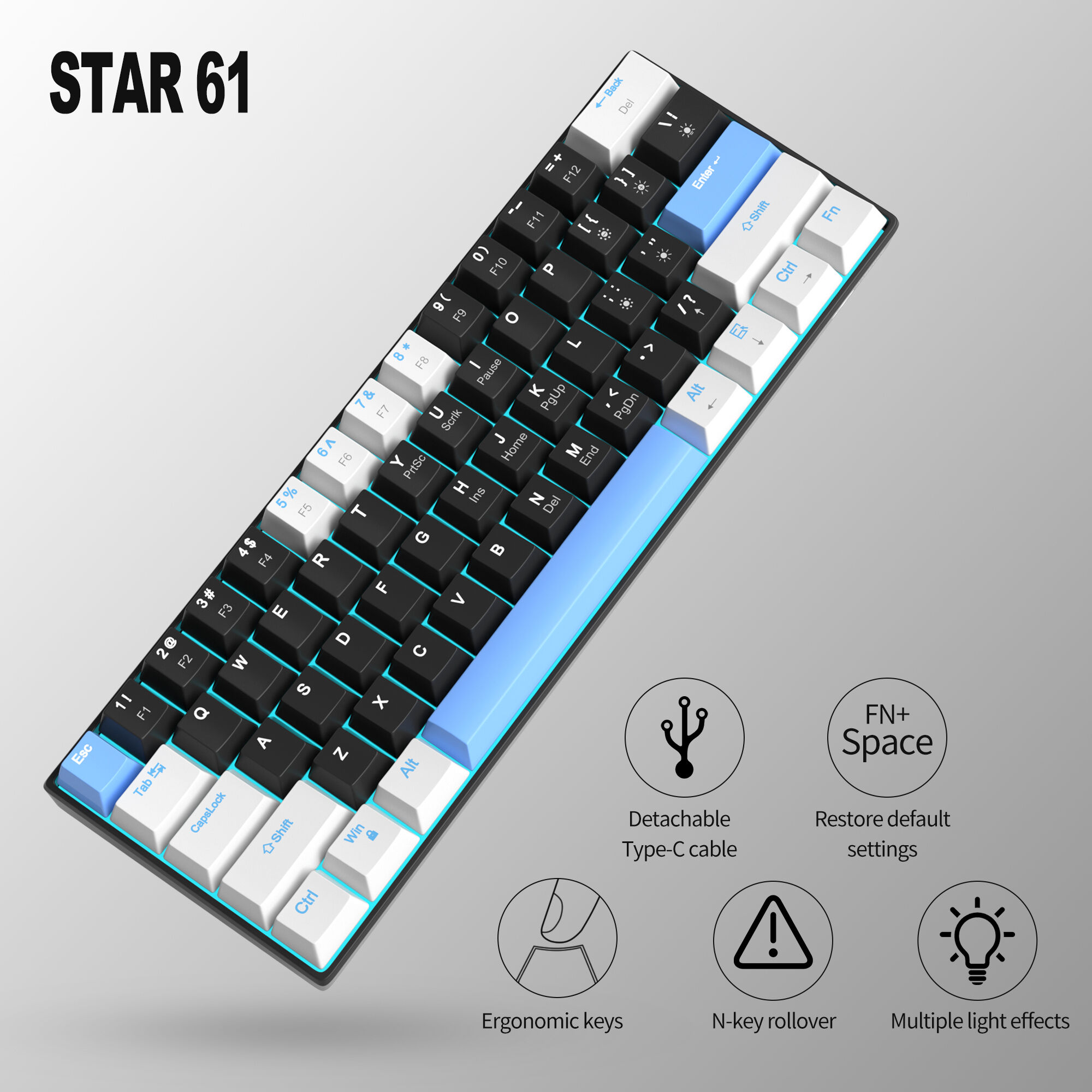 Buy Wholesale China Magegee Star61 60% Mechanical Keyboard, 61keys ...
