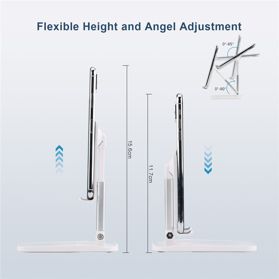 Foldable Cell Phone Stand Angle Height Adjustable Desk Phone Holder ...