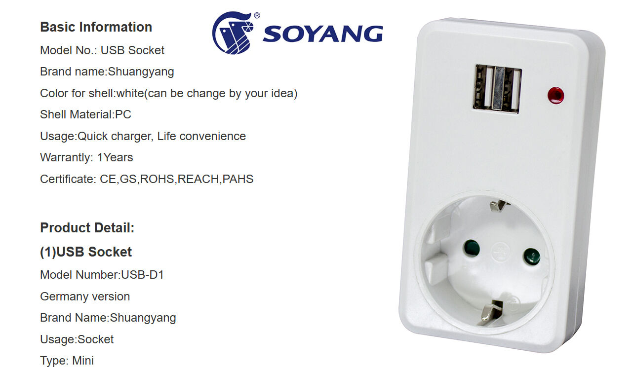 Buy China Wholesale Smart Usb Socket, 2.1a, Schuko Version, Home Usb ...