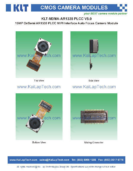 Buy Wholesale Hong Kong SAR Klt-m3ma-ar1335 Plcc V5.0 13mp Ar1335 Plcc ...