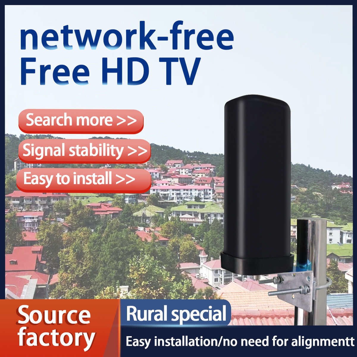 Buy Wholesale China Outdoor Digital Hdtv Antenna 4k Hd Dtmb Ground Wave ...