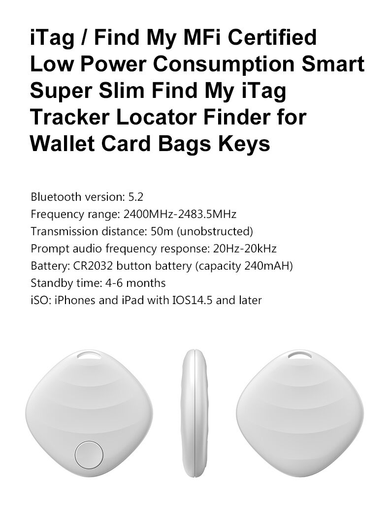 Wholesale White Black Bluetooth Tracker Mini Itag Alarm Locator Work ...