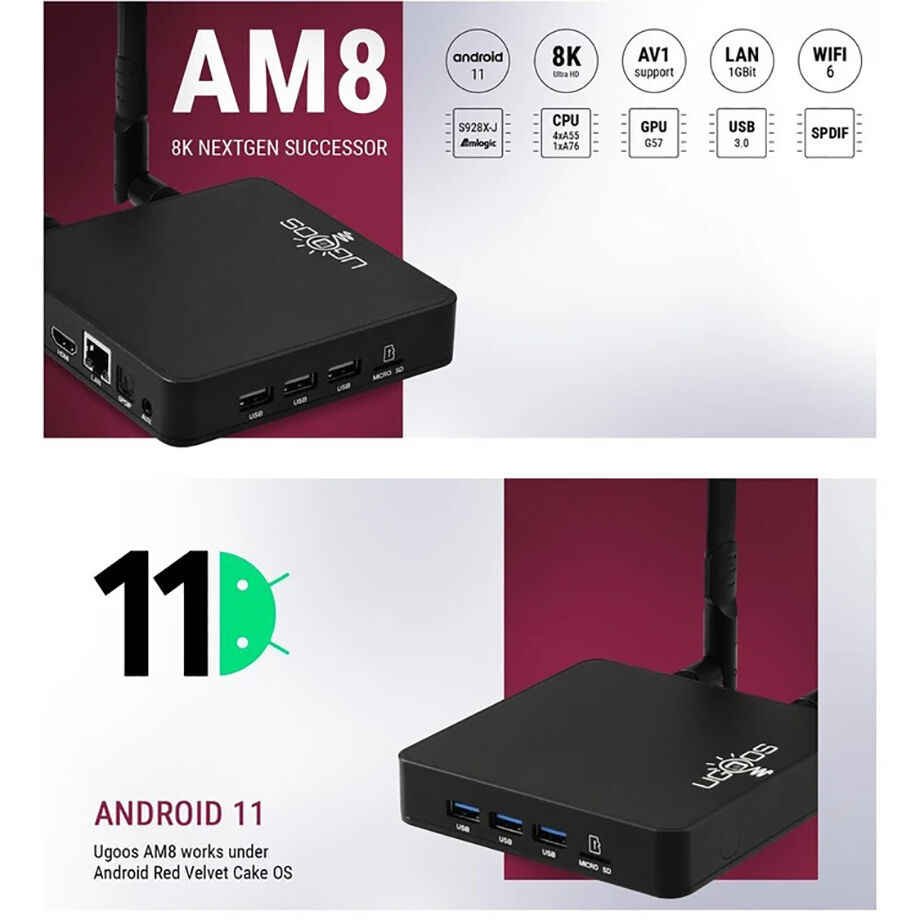 Buy Wholesale China Bt5.3 Box Tv Android 11 Amlogic S928x-j Set Top Box ...