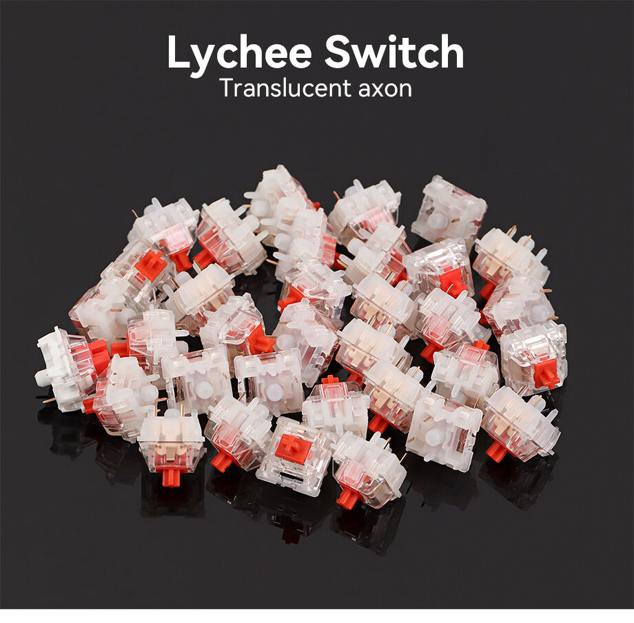 Bsun Lychee Switch,black， Keyboard Switch,linear, 5pin, 68g, Mechanical Keyboar Switch Leychee ...