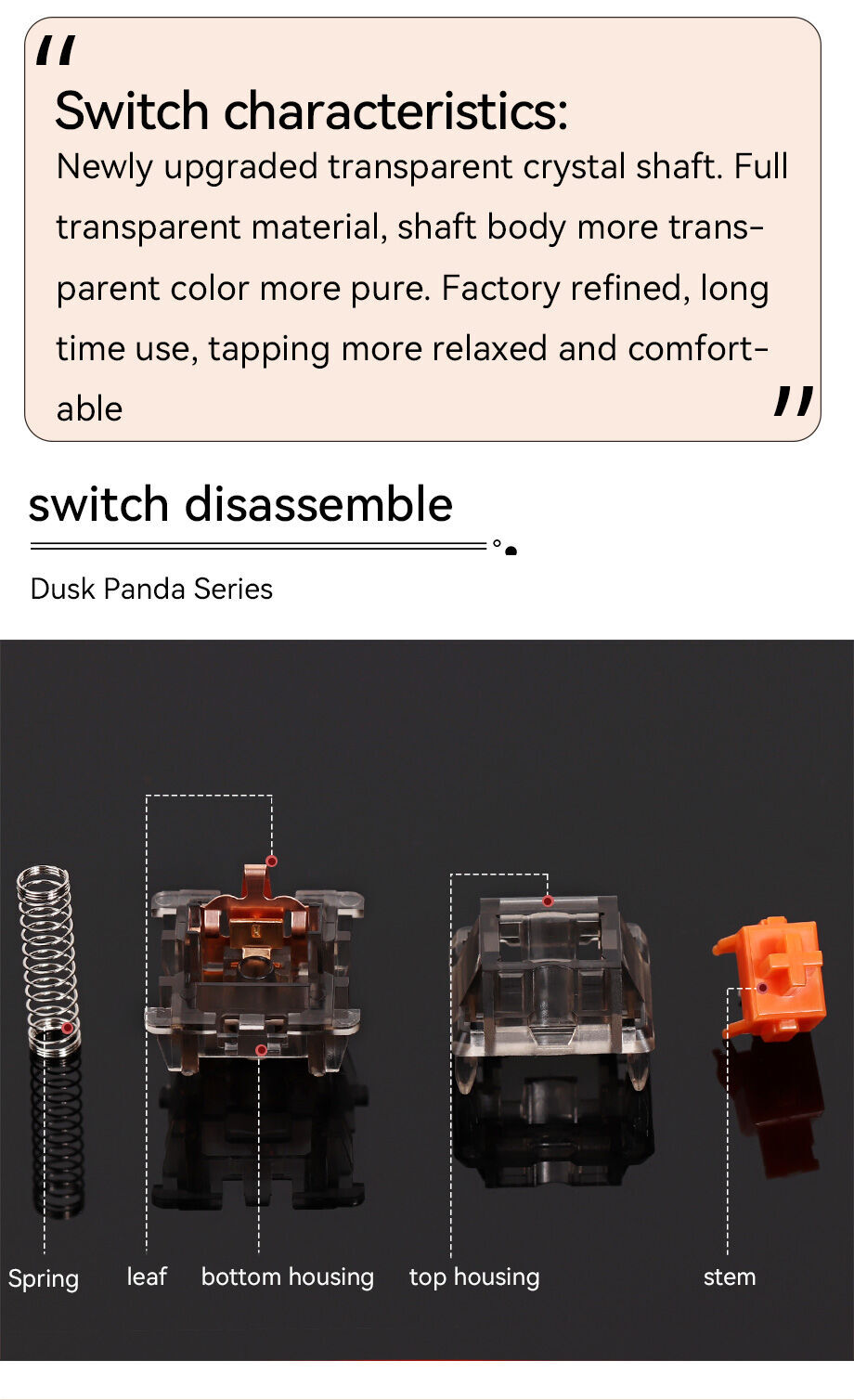 Buy Wholesale China Dust Panda Orange, Tactile Switch, Panda Switch ...