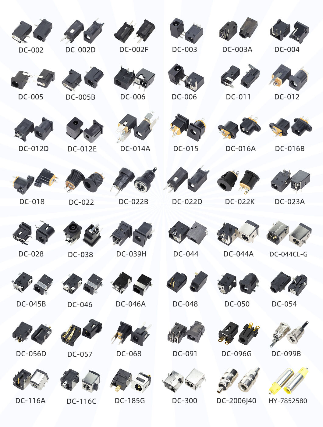 Manufacturer Supply Waterproof Dc Power Jack Dc-022ds Female Socket 5.5 ...