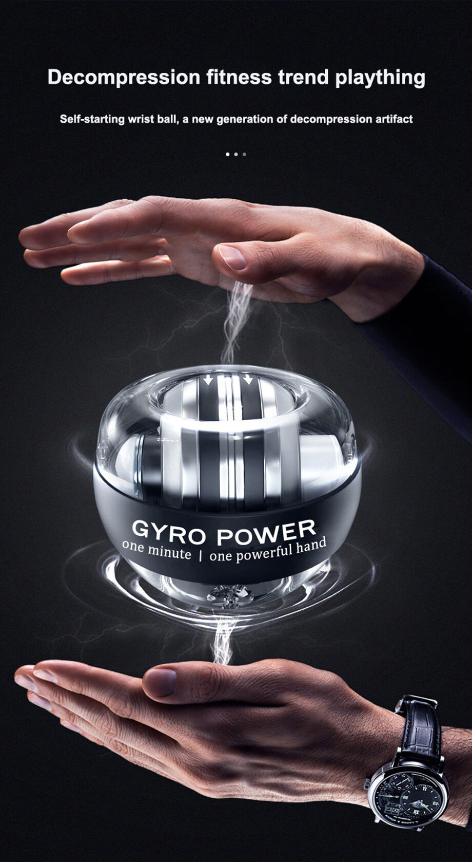 Buy Wholesale China Wrist Ball Trainer Gyroscope Strengthener Gyro ...