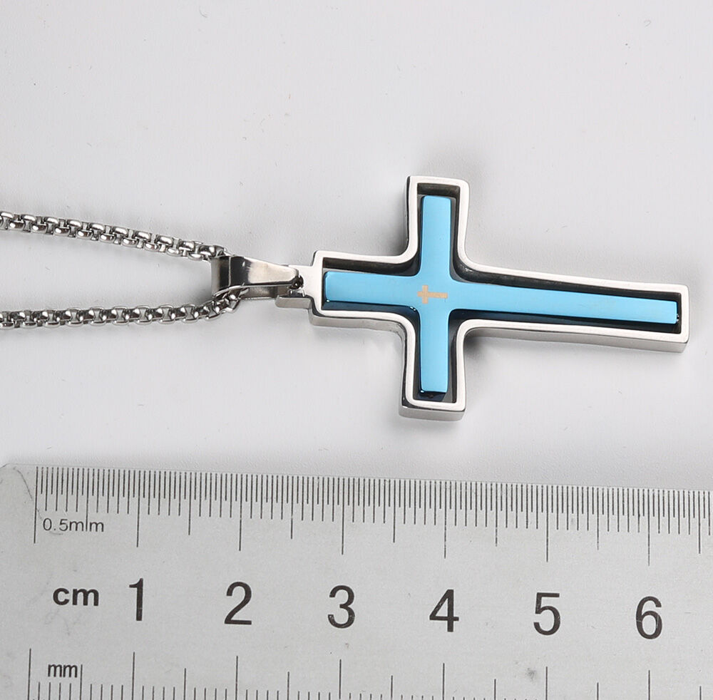 Buy Wholesale China Stainless Steel Men Cross Necklace | Cross Pendant ...