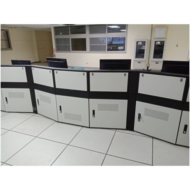 Operator Control Room Console Desk With Monitor Mount, Workspace ...