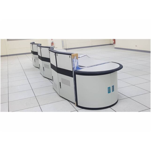 Operator Control Room Console Desk With Monitor Mount, Workspace ...