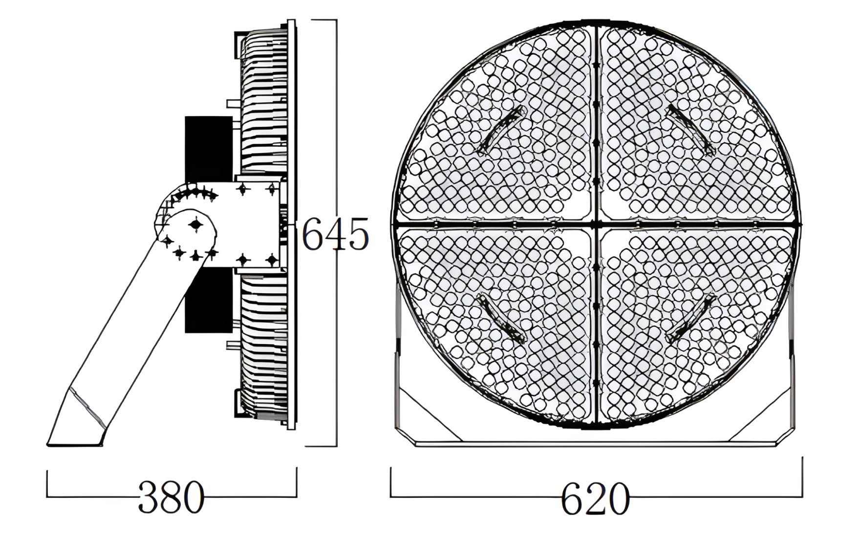 Buy Wholesale China Ip66 600w 150lm/w Ce Etl Led Stadium Light Round ...