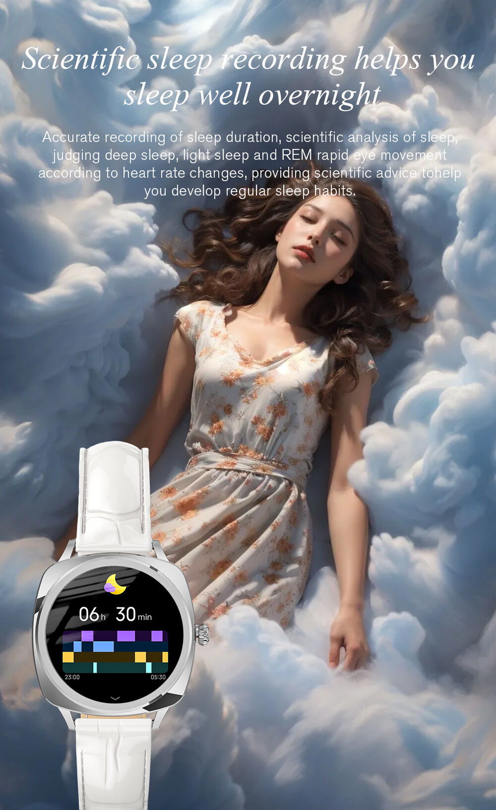 New Fashion Health Sport Tracking Amoled Woman Smartwatch V607 Diy ...