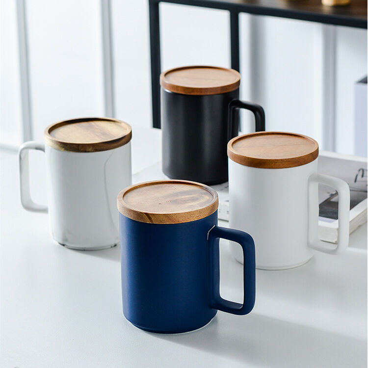 Buy Wholesale China Custom Large 15oz Nordic Matte Black White Ceramic ...