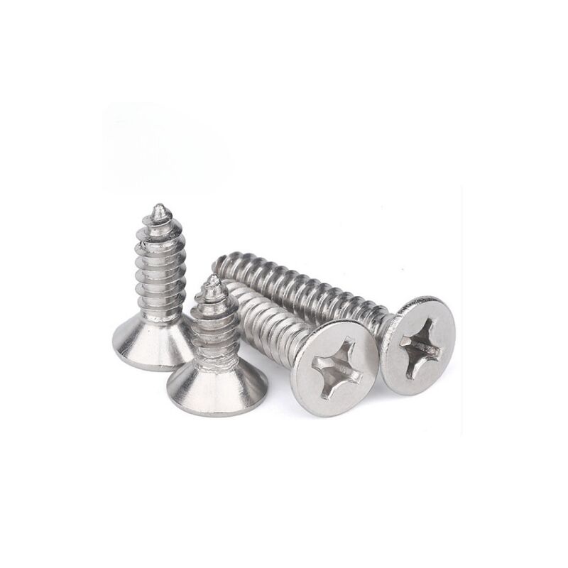 Buy Wholesale China 304 Stainless Steel Flat Head Self-tapping Screw Cross Recessed Countersunk ...