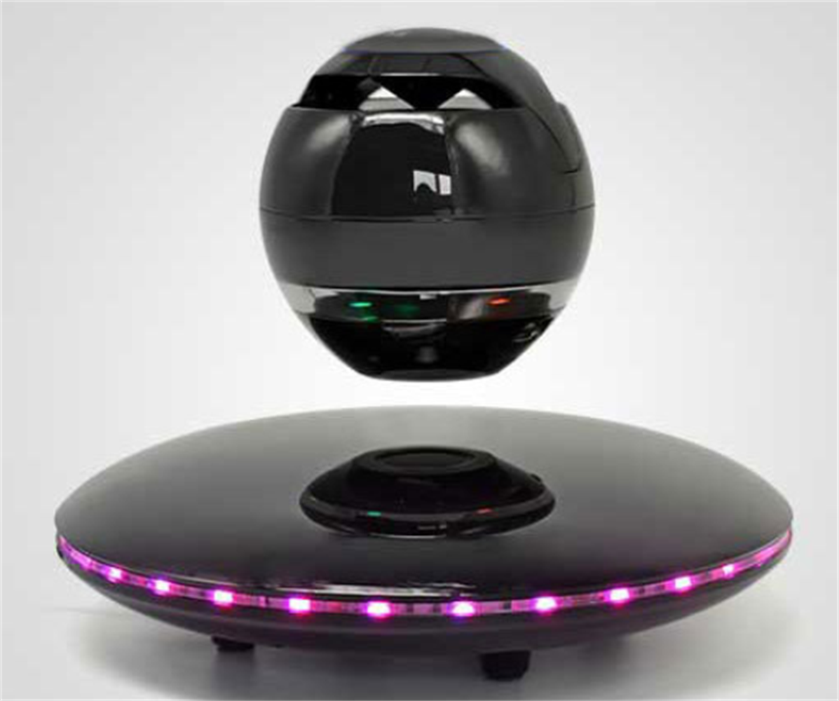 Rgb Night Light New Design 360 Degree Rotation Levitating Speaker With Led Lights Magnetic ...