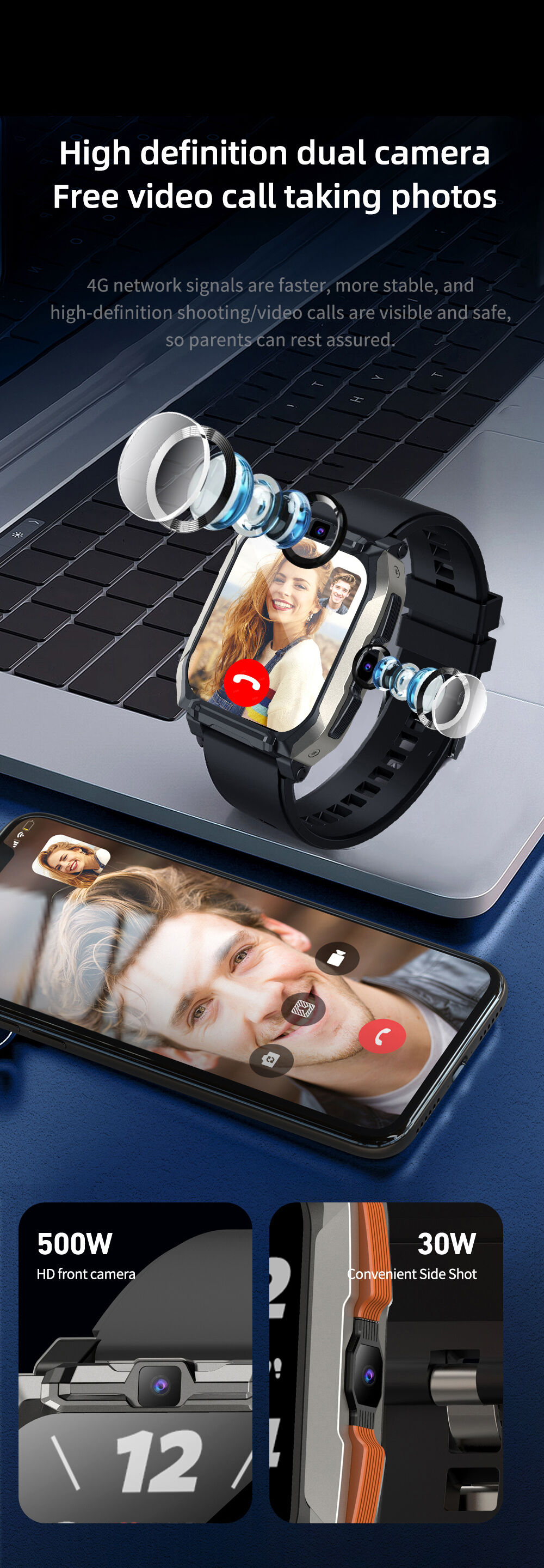 Buy China Wholesale 2024 New Factory Price 8541e Quad Core Ntj02 4g Sim Wifi Gps Smart Watch ...