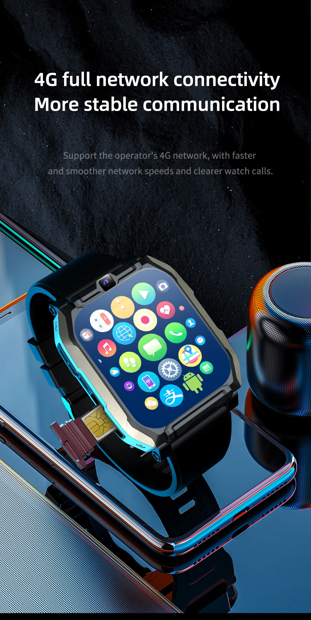 Buy China Wholesale 2024 New Factory Price 8541e Quad Core Ntj02 4g Sim Wifi Gps Smart Watch ...