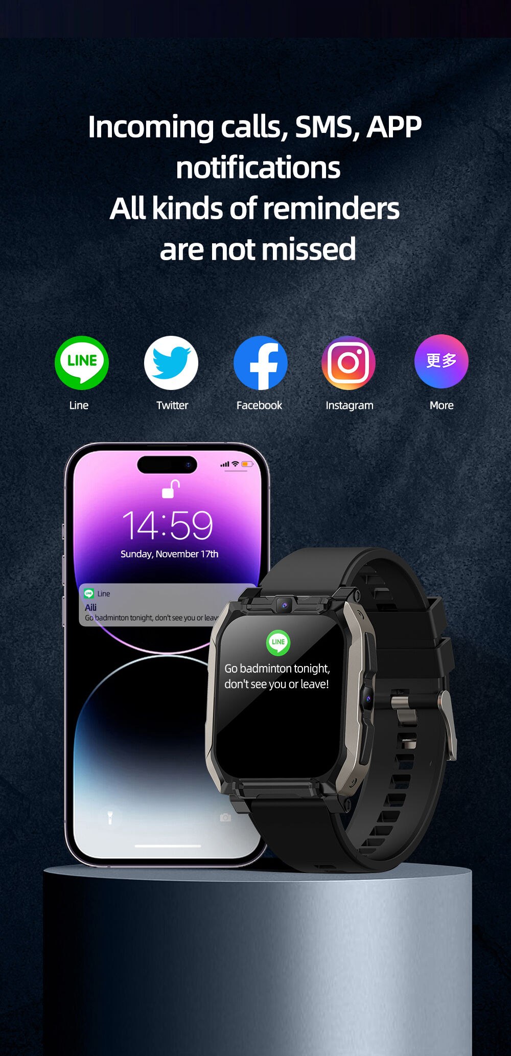 16/64/128gb 4g Smart Watch 1.96" 700mah Sim Wifi Gps Trackers Android 9 ...