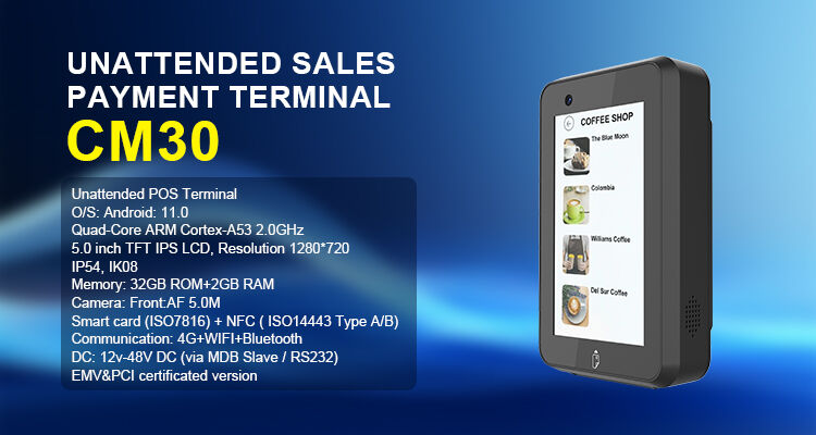 Outdoor Mounted 4g Android Unattended Sales Pos Payment Terminal Cm30 ...