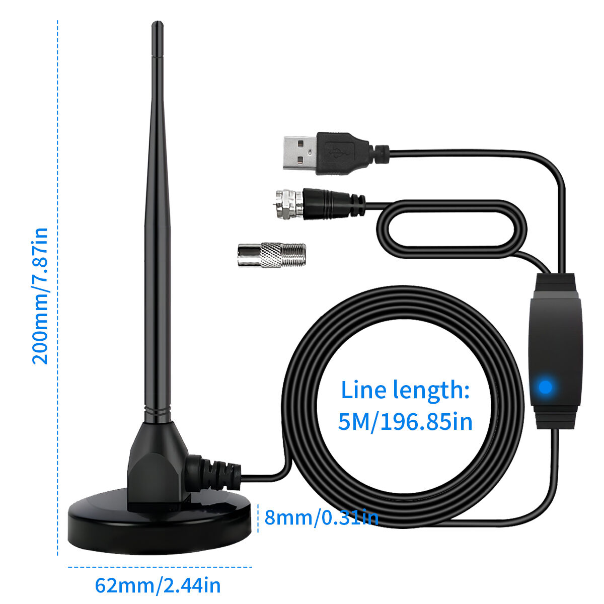 Buy Wholesale China Dtmb Hd Digital Indoor Tv Antenna With Magnetic ...