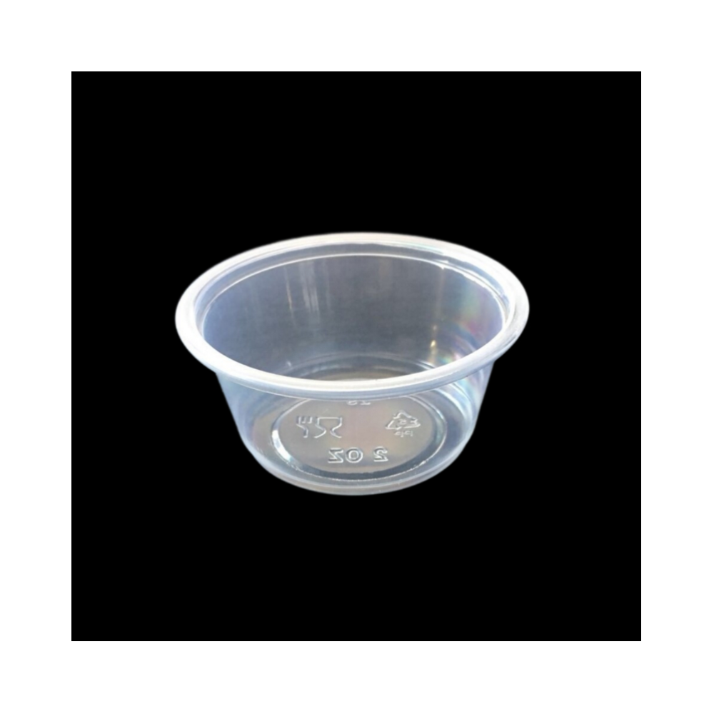 [2 Oz] Clear Disposable Plastic Portion Cups With Leakproof Lids Jello ...