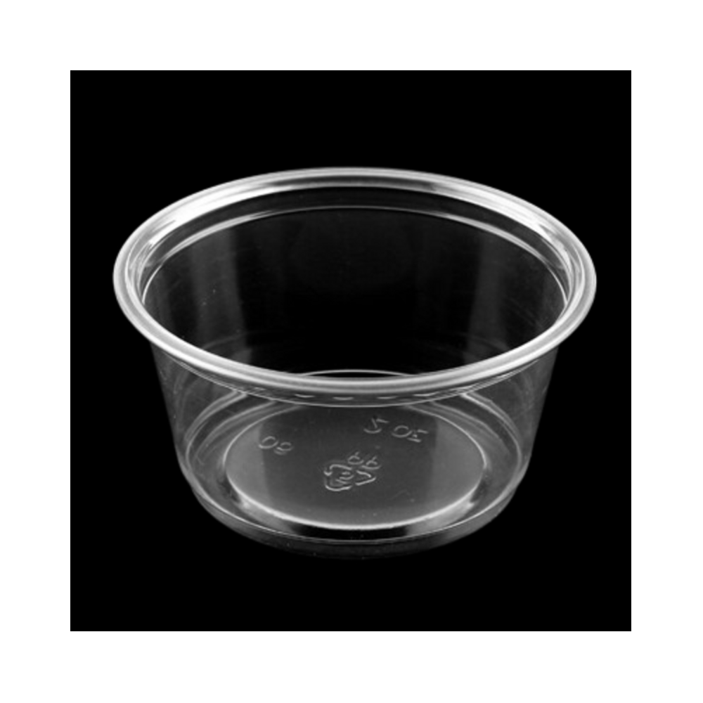 [2 Oz] Clear Disposable Plastic Portion Cups With Leakproof Lids Jello ...