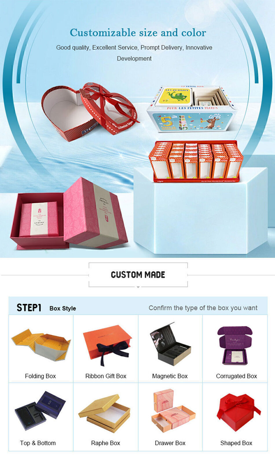 Buy Wholesale China Various Customized Paper Square Cosmetic Packaging ...