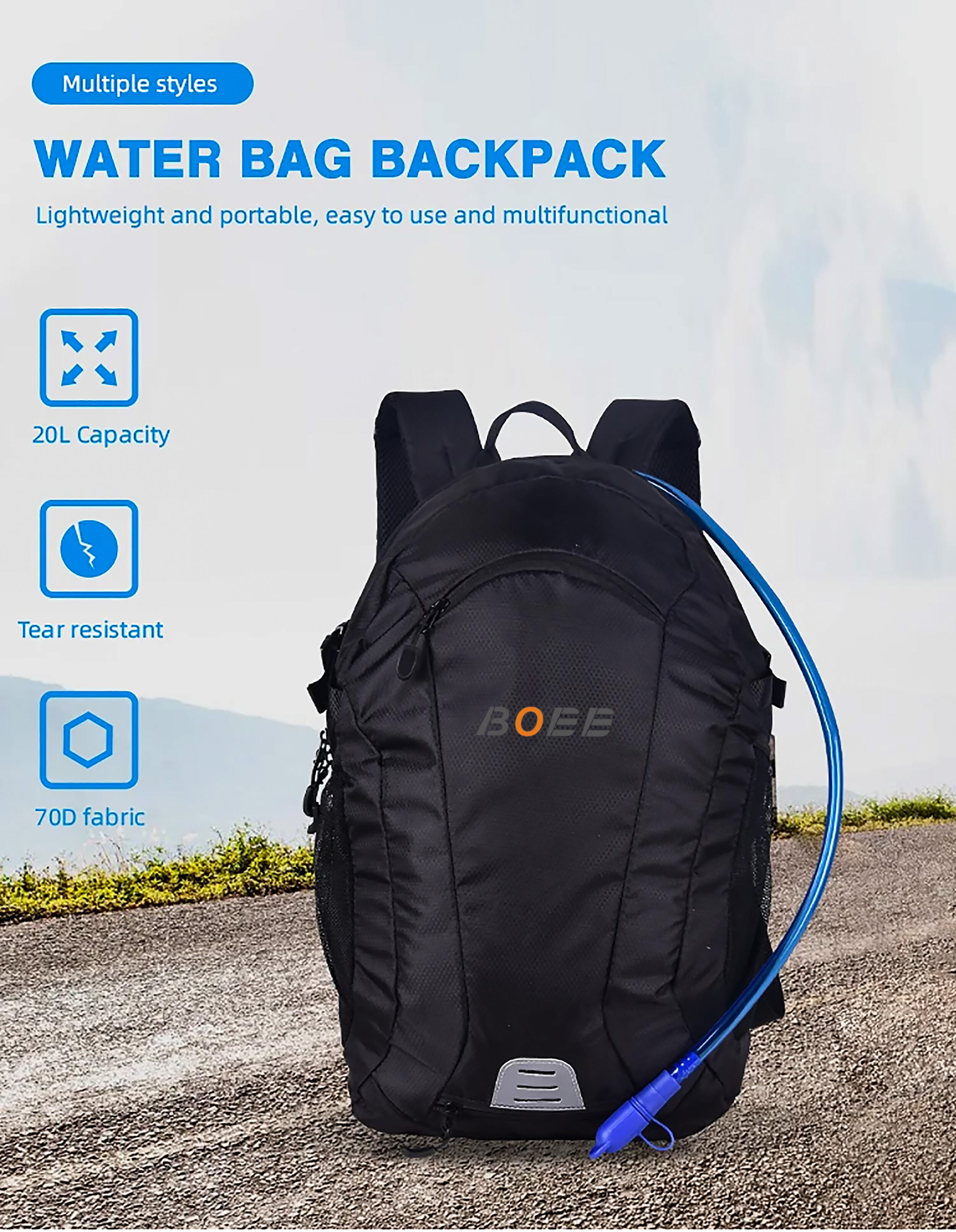 Buy Wholesale China Big Capacity Water Flask Backpack Waterproof ...