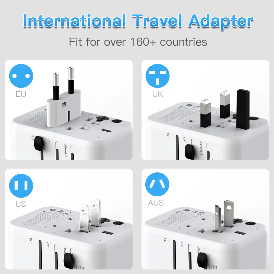 B2b Oem 12w Adapter Travel Adapter Plug Adaptor Universal Travel ...
