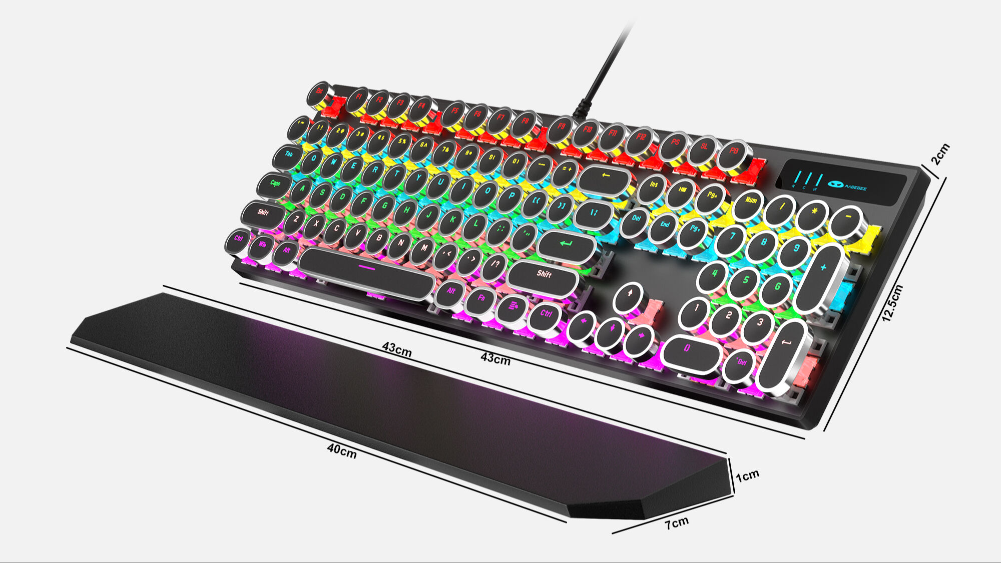 Buy Wholesale China Magegee Mk-storm Mechanical Gaming Keyboard Retro ...