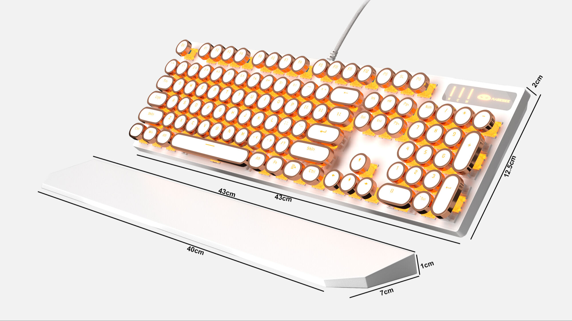 Buy Wholesale China Magegee Mk-storm Mechanical Gaming Keyboard Retro ...