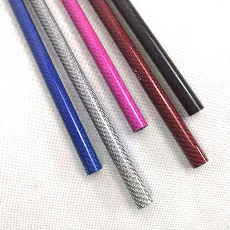 High Strength Multi Color 3k Carbon Tube Kevlar Tube Colorful Metalized ...