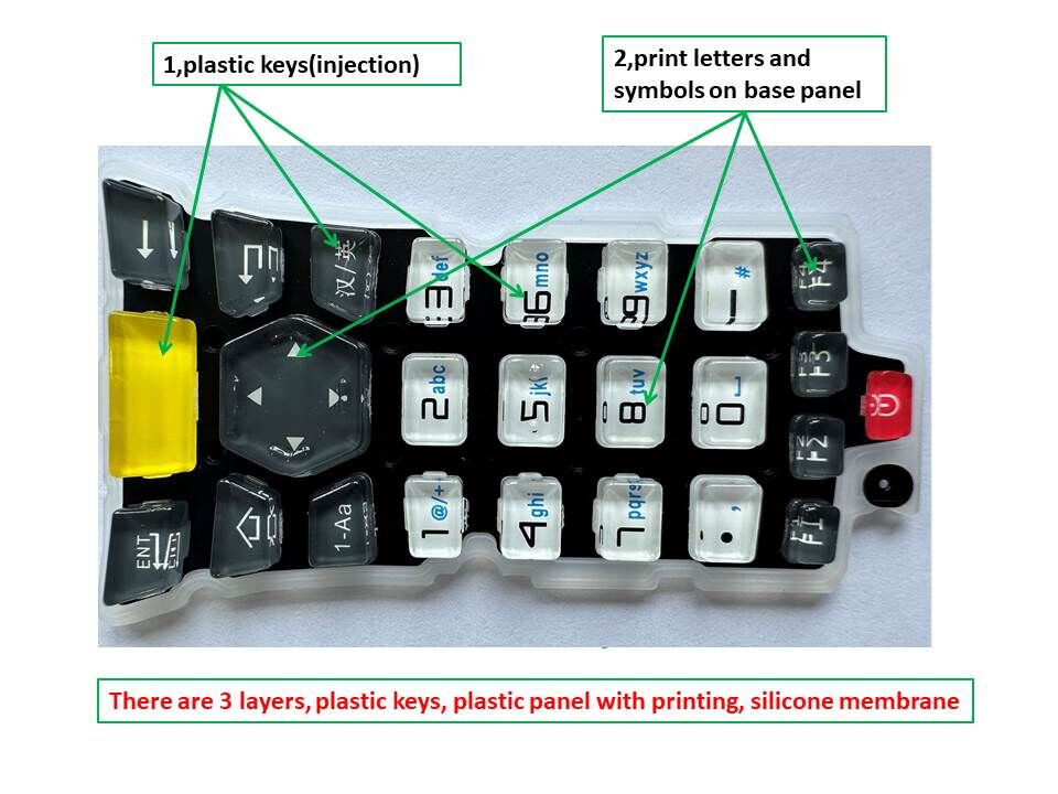 Plastic Pos Keyboards Pos Keypads And Silicone Membrane Switches ...