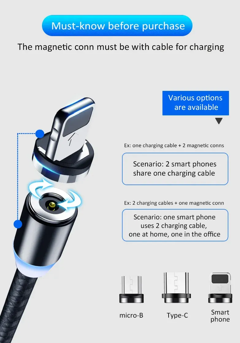 Super Cheap Price Latest Magnetic Charging Cable Strong Magnet Charger ...