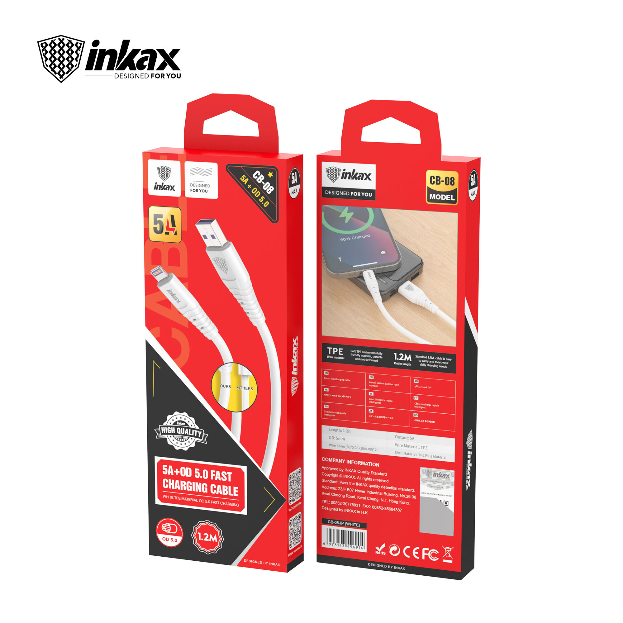 Buy Wholesale China Inkax High Quality 5a Usb Type C Mobile Phone Super Charger 1m Data Cables ...