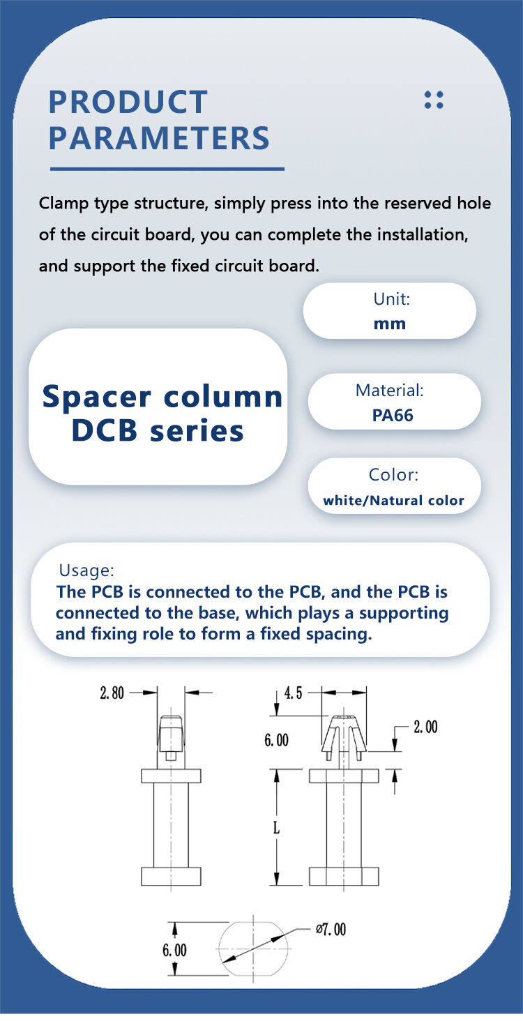 Buy Wholesale China Pcb Standoff Dcb-9 Nylon Isolation Column Nylon Pcb ...