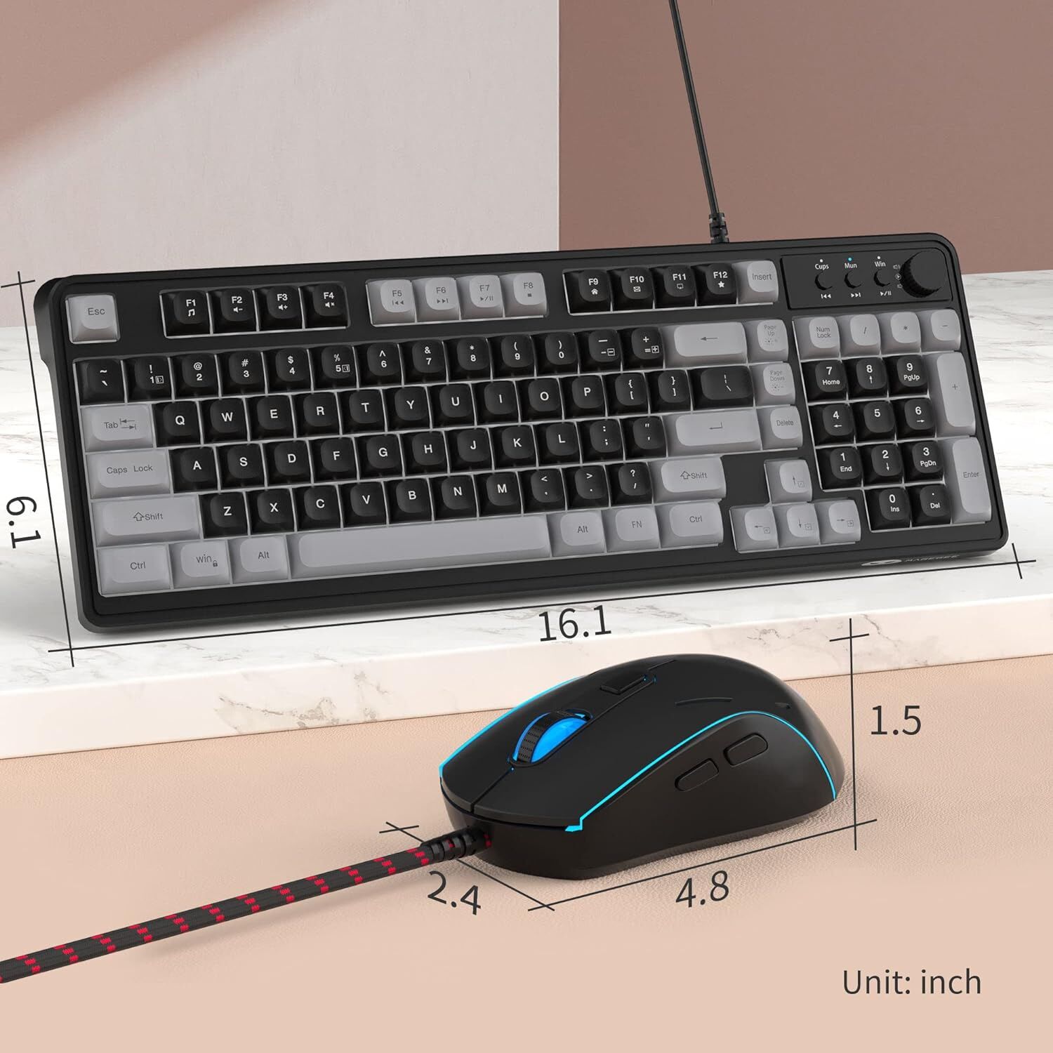 Buy Wholesale China Magegee Gk980 Rgb Gaming Keyboard And Mouse Combo ...